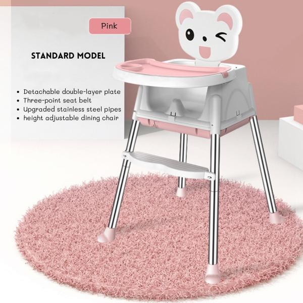 Quality Anti Fall Folding Baby Dining Chair 65*54*54cm Easy Installation for sale