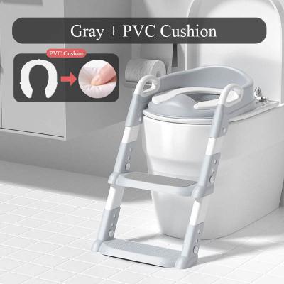 China OUNINBEAR Plastic Potty Training Toilet Seat With Step Stool Ladder Anti Skid for sale