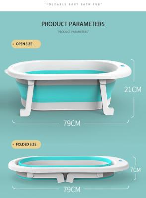 Cina Logo personalizzato vasca da bagno per bambini vasca da bagno in plastica pieghevole Eco-friendly in vendita