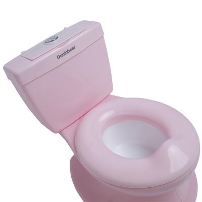 Cina Bagno per bambini in PP rosa eco-compatibile con funzione di addestramento a disegni stampati con logo personalizzato in vendita