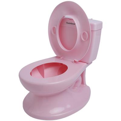 Cina Bagno per bambini in PP rosa eco-compatibile con funzione di addestramento a disegni stampati con logo personalizzato in vendita