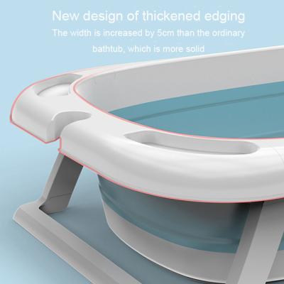 China BPA-freie Klappbare Plastikbadewanne für Säuglinge Komfortable Kinderbadewanne zu verkaufen