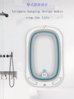China BPA-freie Klappbare Plastikbadewanne für Säuglinge Komfortable Kinderbadewanne zu verkaufen