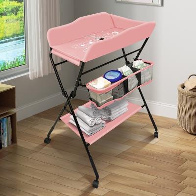 China Home School Confinement Center Baby Changing Table Newborn Baby Foldable Diaper Changing Table for sale