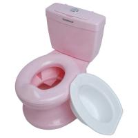 Quality Pink Pure Color Baby Potty Toilet Trainer with EN71 Test Certificate for sale