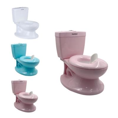 China Aanpasbaar logo Wit Blauw Roze Baby Potty Trainer met EN71-certificering Te koop