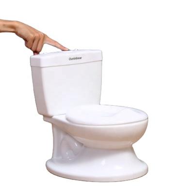 China Witte baby-toilet met EN71-testcertificering - gedrukt ontwerp Te koop