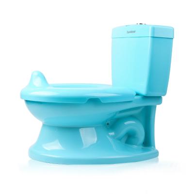 China Toilettrainer Baby Potty Chair Blauw/Wit/Roze Print Design EN71 Test Gecertificeerd Te koop