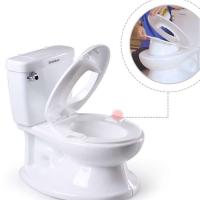China OUNINBEAR Handle Button Baby Potty Toilet with Solid Pattern Type and Certification for sale