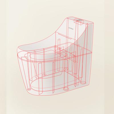 China Eco-vriendelijke babypot toilet met afdrukpatroon - EN-71-gecertificeerd Te koop