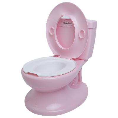 China Eco-vriendelijk roze babypotje trainingstoilet met aangepast logo voor hotels Te koop