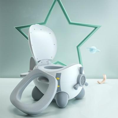 China Custom Logo Vliegtuigvorm Cartoon Baby Training Potty Toilet Te koop