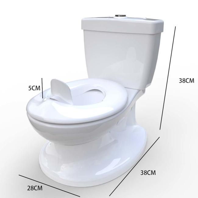 White Children's Toilet Training Seat Baby Potty Chair with Custom Logo Pass EN-71 Test
