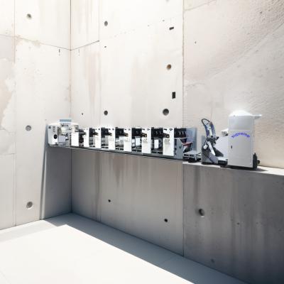 Китай Высокоскоростной полносервовой автоматический 450 8 цвета горизонтальный в линейке лепестков FLEXO этикеток FLEXOGRAPHIC печатной машины продается