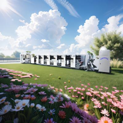 Китай Точность регистрации -0,1 мм горизонтальная маркировка гибкая печатная машина петал 30-300G/m2 WEB печать RELAM DELAM UV IR продается