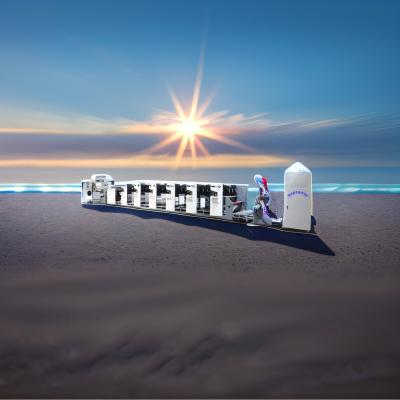 Китай Максимальный диаметр раскрутки 600 мм высокоскоростной модульной горизонтальной лепестковой педали сервомоторный маркировочный двигатель бумажная гибкая печатная машина продается