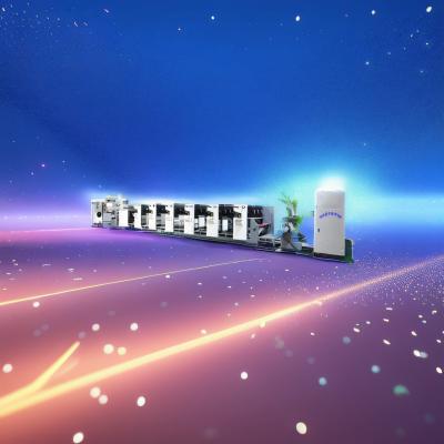 Китай 25 мм Машинная толщина горизонтальный тип флексо печатная машина с плиткой типа лепестков установки для эффективной работы продается