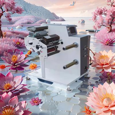 China A MÁQUINA DE ALTA VELOCIDADE DO CORTE DESENVOLVEU INDEPENDENTEMENTE A PARTE ALTA ESTREITA PATENTEADA DA ETIQUETA DOS PRODUTOS O ENROLAMENTO INTEIRAMENTE QUE SERVO DESENROLA à venda