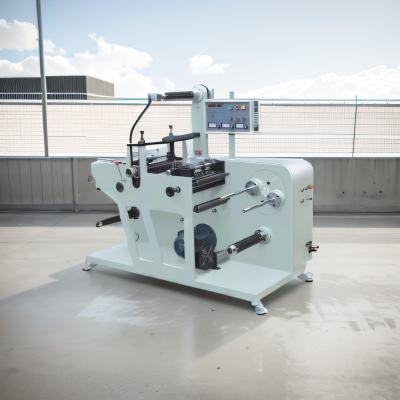 China ONE-YEAR ADHESIVE LABEL PAPER PROCESS MACHINERY WITH MAX MATERIAL FEEDING WIDTH 320MM ROTARY BLANK LABEL DIE CUTTING for sale