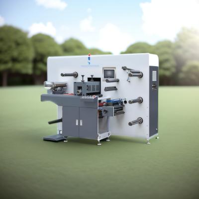 Китай Длина резки 200 мм - 450 мм ПРИМЕЧАННАЯ КЛЕЙВНАЯ ЛЕБЛИКА ПРОЦЕС ПАПЕРА Машины полуротационные резки с резкой продается