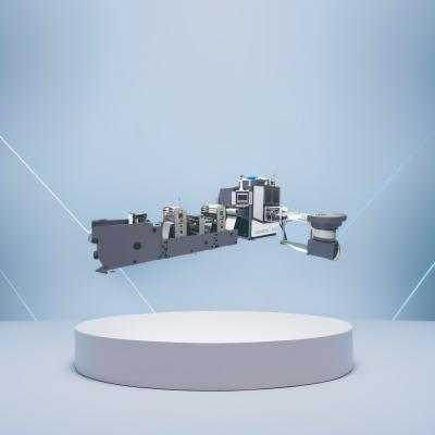 China Double Station rotary die cutting and slitting machine logistics label thermal paper sticker dotted for sale
