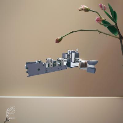 China Máquina automática completa do corte e do rebobinamento que rosqueia não colando colagem-livre nenhuma colagem que sela menos não a torreta da talhadeira da parada à venda