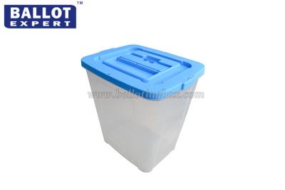 Cina scatole di plastica materiali di 55L pp, scatola di plastica trasparente di donazione dei soldi per votare in vendita
