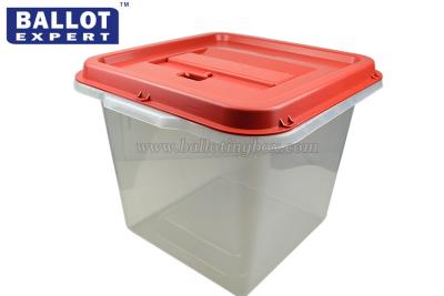 Cina plastica di plastica trasparente dell'urna 55L con il certificato del coperchio ISO9001 in vendita