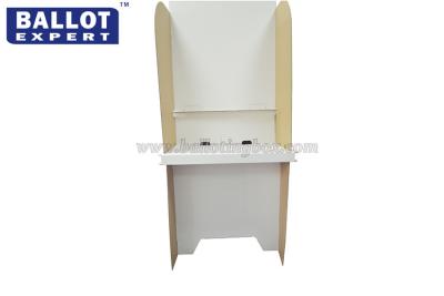 Cina Cabina di voto accatastabile di elezione, OEM bianco delle cabine elettorali del cartone in vendita