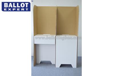 Cina Cabina di voto piegante alta del cartone per i doppio elettori 60 * 45 * 170 cm in vendita