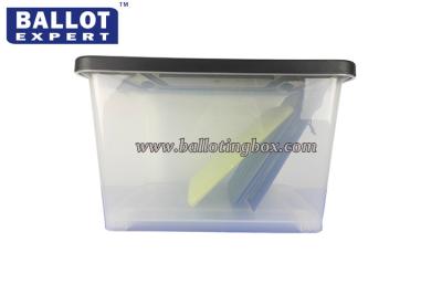 Cina Capacità elevata su ordinazione contenitori di plastica trasparenti di contenitori di stoccaggio da 65 litri chiari in vendita