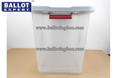 中国 2ハンドルが付いている専門の作られた60リットル プラスチック ファイル箱の容器 販売のため