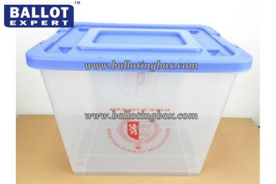 中国 習慣60のリットルPPの車輪が付いているプラスチック収納箱および選挙の投票のためのHandel 販売のため