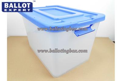 中国 投票用紙の巧妙で新しい設計60/65リットルのプラスチック ファイル ストレージ箱、プラスチック収納用の箱 販売のため