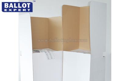 Cina Cabine di voto pieghevoli di elezione del cartone ondulato 60*45*170cm in vendita