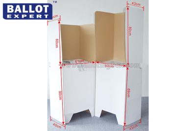 Cina OEM singoli pp/cabina voto pieghevoli del cartone ISO9001/ISO14001 in vendita