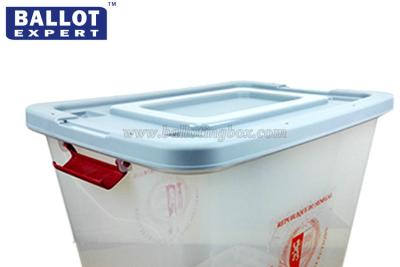 中国 100%のポリプロピレン70Lのプラスチック収納箱透明な含んでいる箱 販売のため