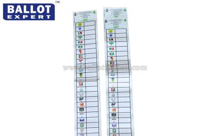 Cina Dimensione di voto della scheda elettorale di stampa di colore pieno su misura con il numero di serie di elezione in vendita