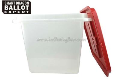 Cina trasparenza di plastica dell'urna 90% di scatola della raccolta della serratura di sicurezza della guarnizione 40-45L in vendita