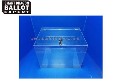 Cina Uso di voto della grande urna di plastica acrilica trasparente del cubo in vendita