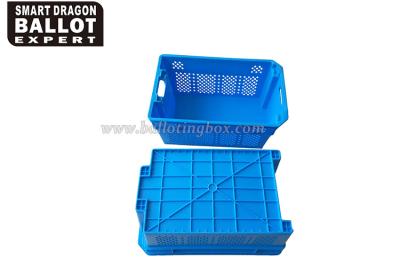 Cina Grande altezza di plastica 240mm delle casse della scatola di immagazzinamento nelle gabbie di plastica di colore blu in vendita