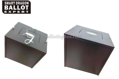 Cina Urna nera durevole del metallo con il coperchio L*W*H 45 * 35 * 45.5Cm in vendita