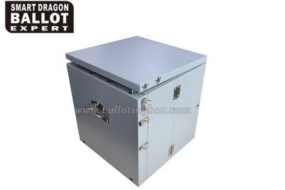 Cina Uso di voto pieghevole portatile della scatola di suggerimento di sicurezza del metallo della scatola di elezione di Gray d'argento in vendita