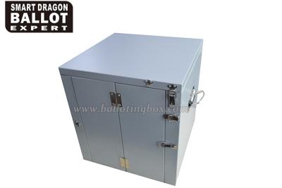 Cina Urne su ordinazione di metallo di Gray d'argento della scatola di elezione di L*W*H 40*40*40cm pieghevoli in vendita