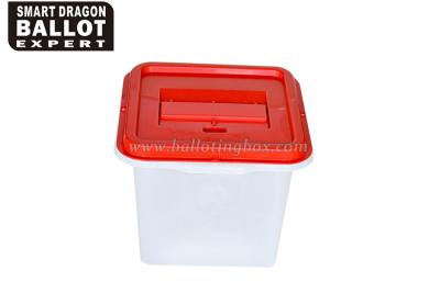 China Urna de voto plástica da segurança hermético fácil portátil com espessura vermelha 3,5 da tampa ~ 3.7mm à venda