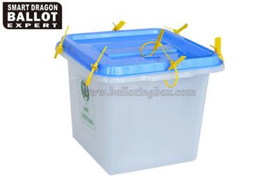China A urna de voto plástica opaca com segurança sela o tamanho 26 x 2cm do entalhe de 5 furos à venda