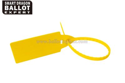 Cina La sicurezza di plastica gialla sigilla la lunghezza totale 450mm di spessore 1.97mm del diametro 8.06mm in vendita