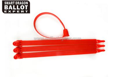 Cina La sicurezza di plastica rossa sigilla il materiale del polipropilene di lunghezza totale 199mm in vendita