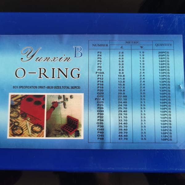 Quality Private Label Rubber O Ring Kit Set Repair Box O Ring Repair Kit for sale