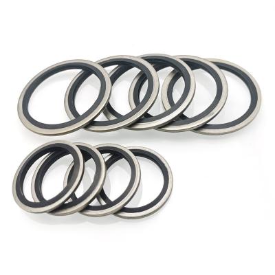 China Metrische Imperial Dowty Washer Metalen gebonden Nitrile NBR Imperial gebonden Washer Te koop
